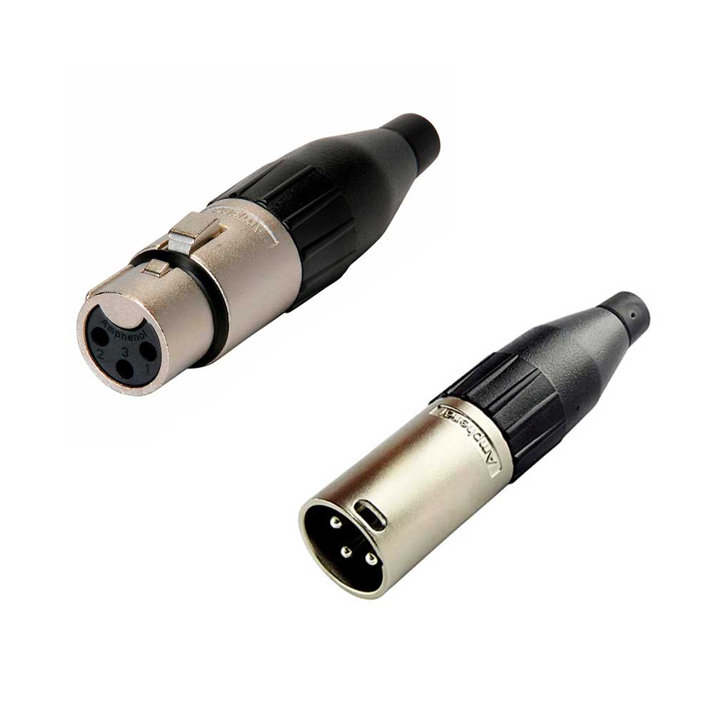 🧇 Combo Amphenol AC3 (24 Pares) Conectores XLR Hembra y Macho - Audio Pro Perú